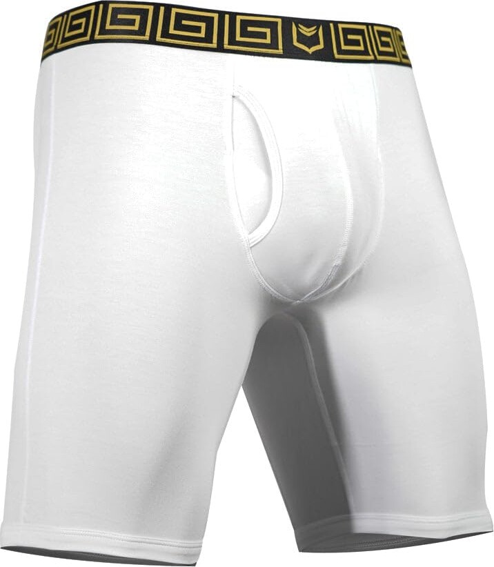 SHEATH V Underwear with Dual Pouch Mens Sports Performance 8 inch Boxer ...