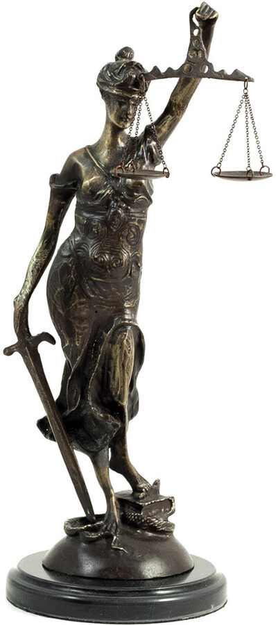 Bey-Berk Bronze Lady Justice Sculpture - ShopStyle Decor