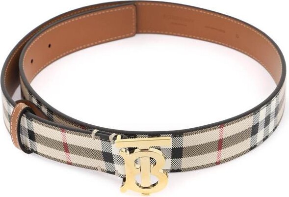 Burberry check tb belt - ShopStyle