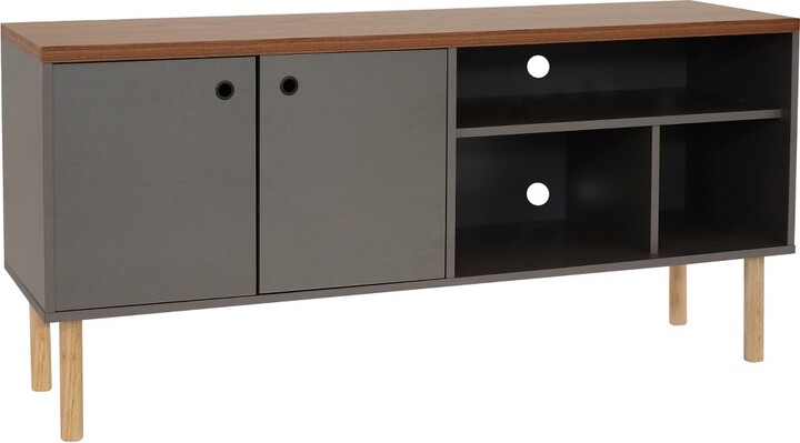 Sunnydaze Decor Sunnydaze Indoor Mid-Century Modern TV Stand Console ...