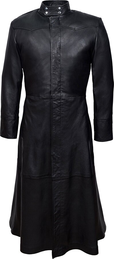 Smart Range Leather Men's NEO Black Full-Length Matrix Style Real Nappa ...