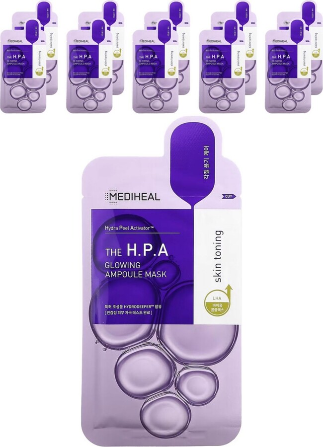 Mediheal The H.p. A Glowing Ampoule Beauty Mask 10 Sheets - 0.84 fl oz (25 ml) Each - ShopStyle