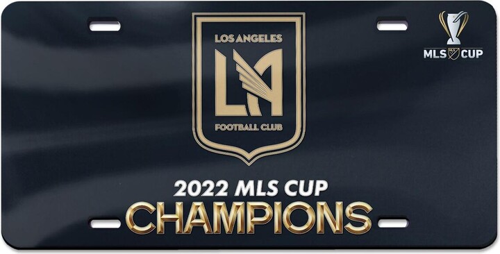 Wincraft Lafc 2022 Mls Cup Champions Laser Cut Metal License Plate ...
