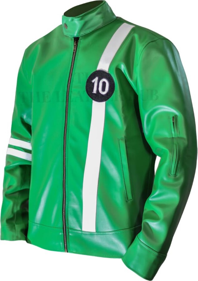 The Leathers Hub Men's Tennyson Alien Swarm Jacket-Ben-10 Jacket adult ...