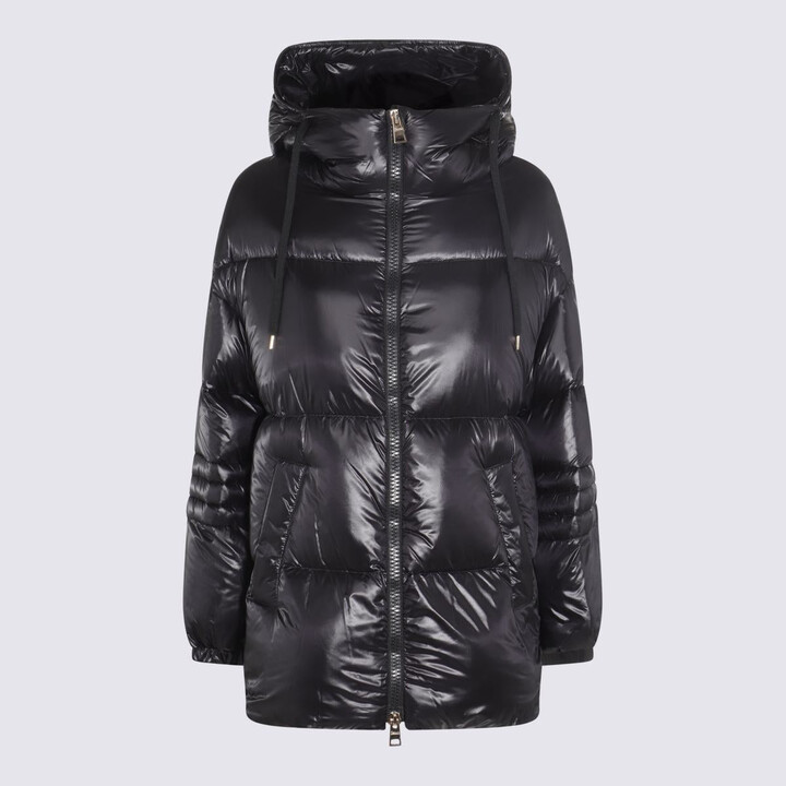 Herno Black Down Jacket - ShopStyle