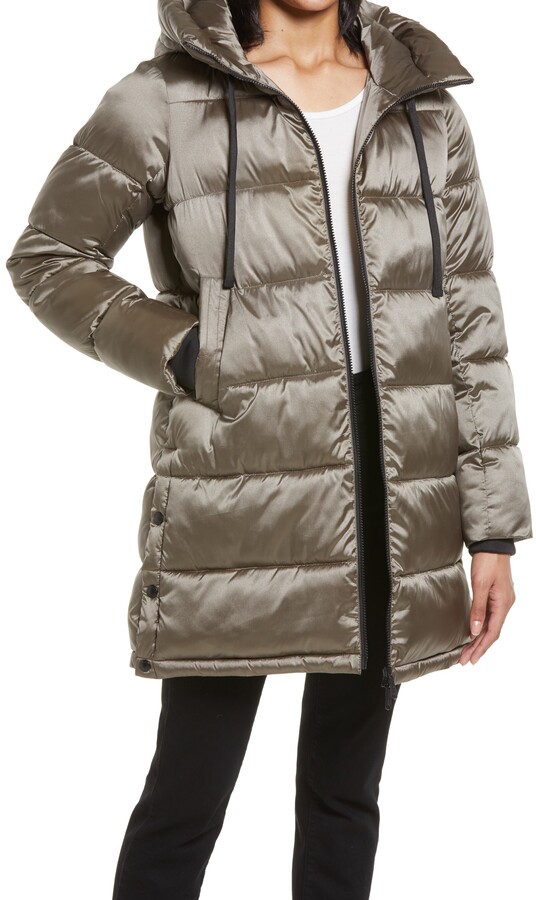 Sam Edelman Water Repellent Hooded Puffer Jacket - ShopStyle Coats
