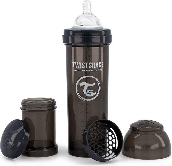 Twistshake Anti-Colic Baby Bottle with Milk Powder Container and Mixer ...