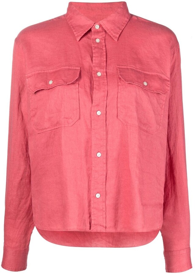 Polo Ralph Lauren Long-Sleeve Linen Shirt - ShopStyle Tops