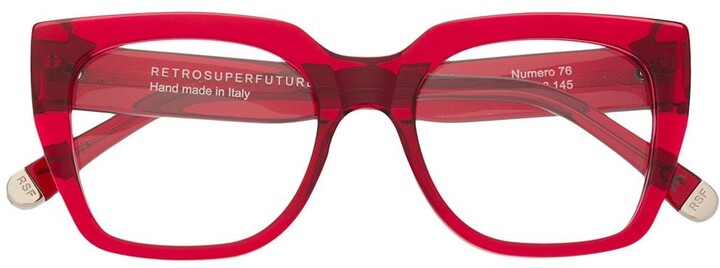 RetroSuperFuture Numero 76 square frame glasses - ShopStyle Eyeglasses