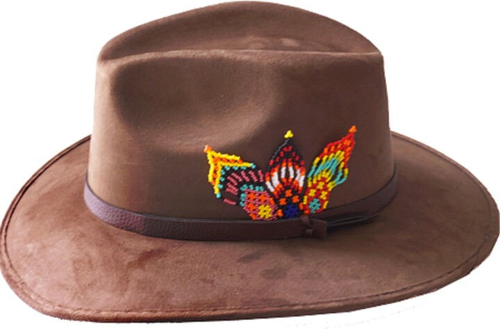 APACHE TRIBU - Cosala Brown Suede Hat - ShopStyle