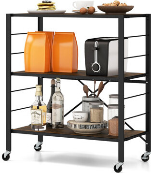 17 Stories 17 Stories 3-tier Folding Shelf Free Diy Design Shelving ...