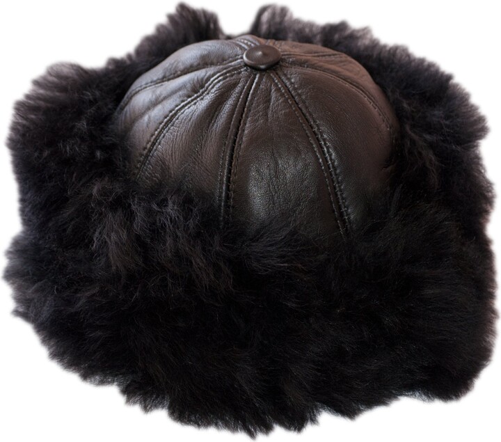 Dazoriginal Russian Hat Cossack Ladies Beanie Leather Faux Fur Ski ...