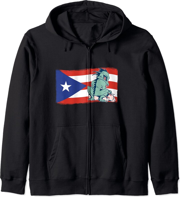 Chupacabras Puerto Rico Mexico Flag Gift El Chupacabra Cryptid Cryptozoology Monster Monsters ...