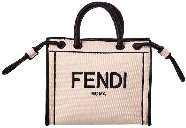 Fendi Roma Mini Canvas Tote - ShopStyle