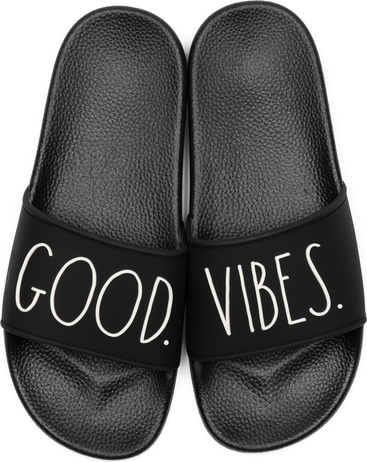 Rae Dunn Good Vibes Slides - ShopStyle