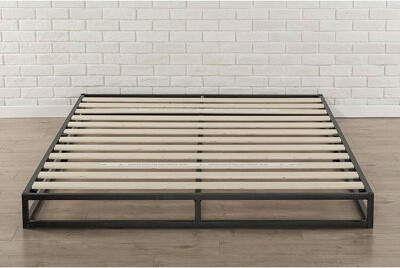 Alwyn Home Low Profile Metal Platform Bed Frame With Wooden Slats ...