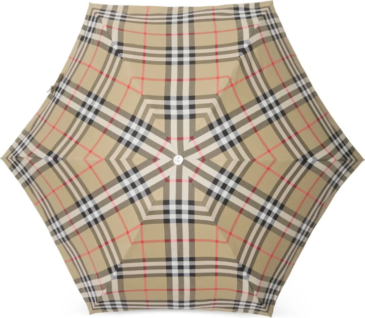 Burberry Check-Print Folding Umbrella - ShopStyle
