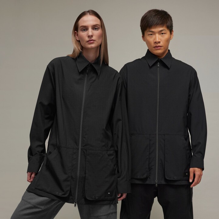 adidas Y-3 Winter Ripstop Overshirt - ShopStyle Long Sleeve Shirts