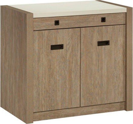 Sauder Dixon City Library Base Brushed Oak: Modern Farmhouse Style with ...