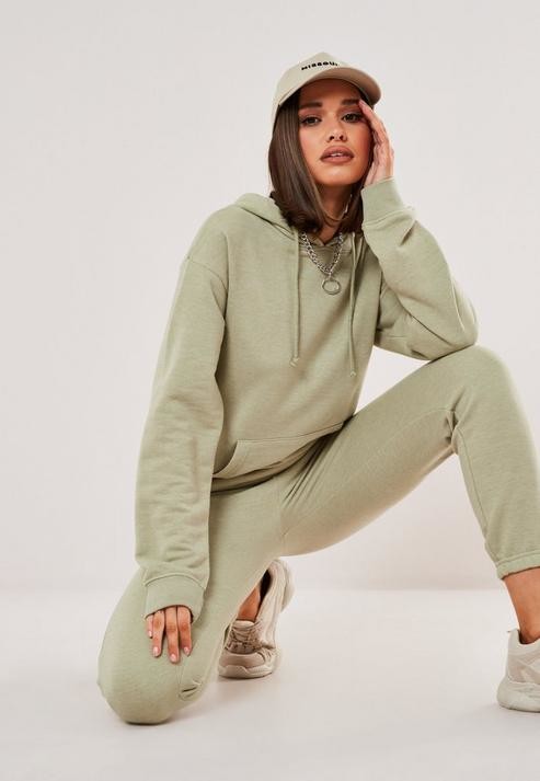 Missguided Mint Basic Hoodie And Jogger Co Ord Set - ShopStyle