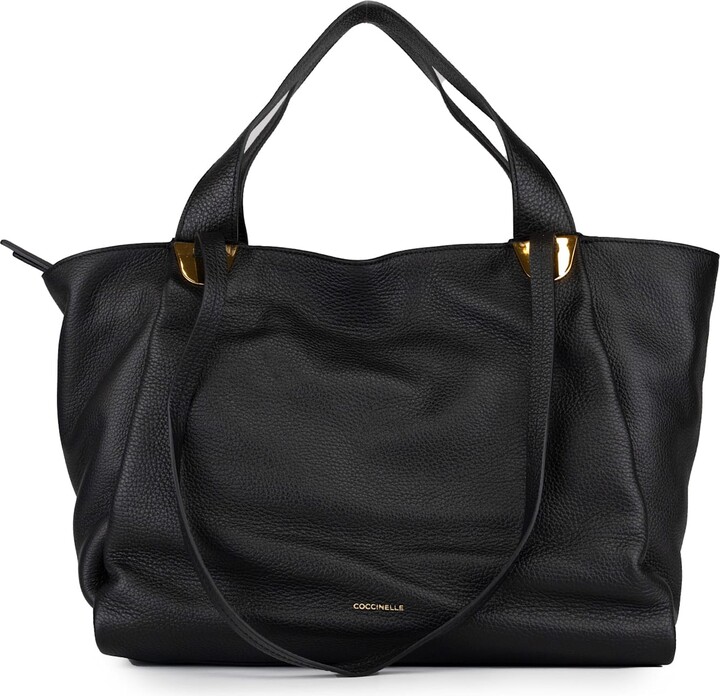Coccinelle Oliver Medium Bag In Black Leather - ShopStyle