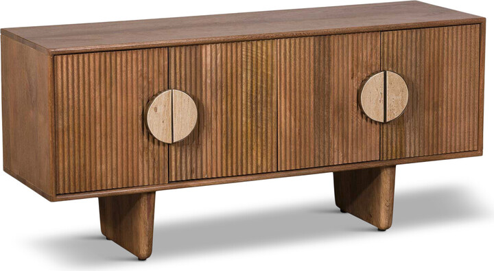Barker and Stonehouse Vito Fluted Mango Wood TV Unit - ShopStyle