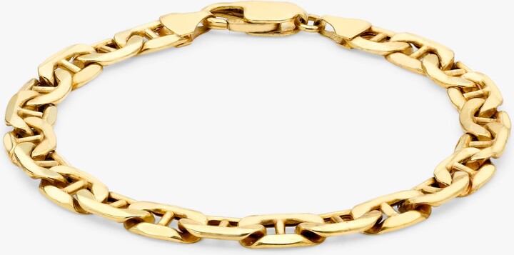 IBB 9ct Gold Rambo Style Chain Bracelet - ShopStyle