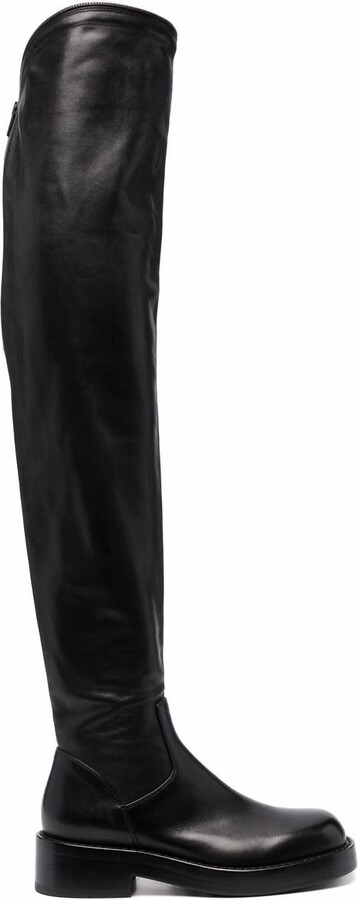 Ann Demeulemeester Nicky Otk thigh-high boots - ShopStyle