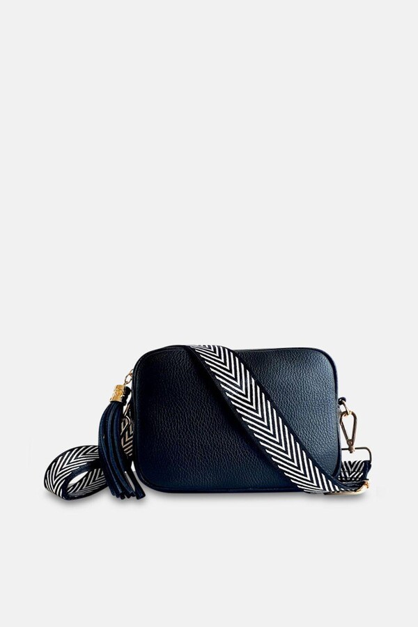 Apatchy London Leather Crossbody Bag With Metallic Arrow Strap - ShopStyle