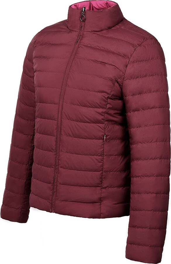 ELEZAY Women's Reversible Puffer Jackets Packable Lightweight Down ...