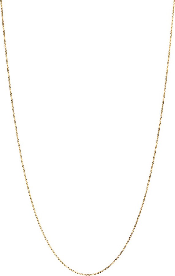 Saks Fifth Avenue Build Your Own Collection 14K Yellow Gold Diamond Cut Cable Chain Necklace ...