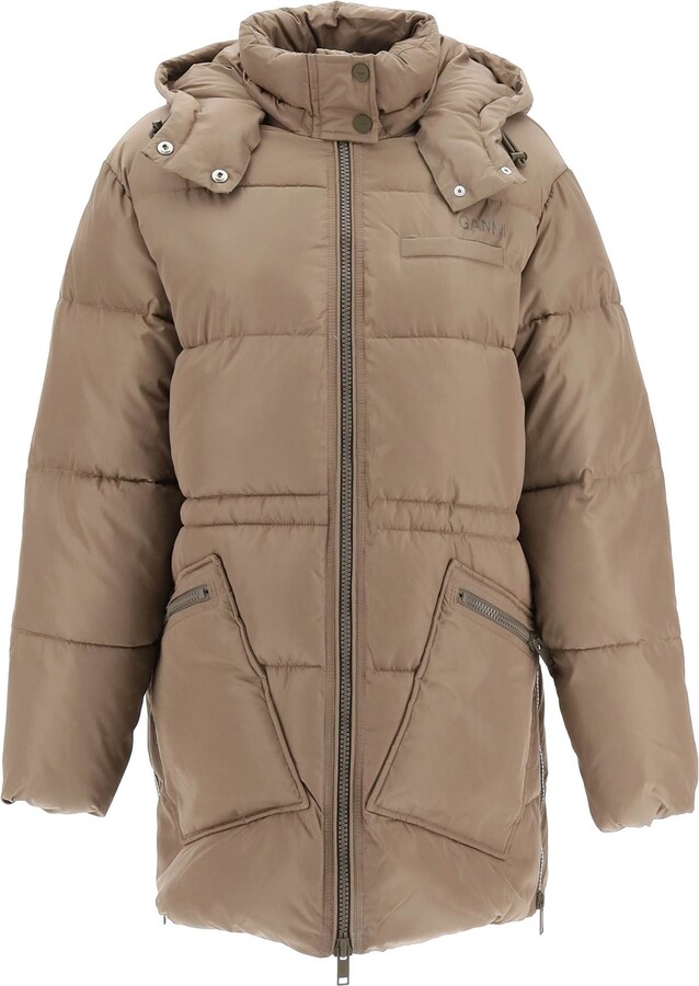 Ganni Oversized Down Jacket - ShopStyle