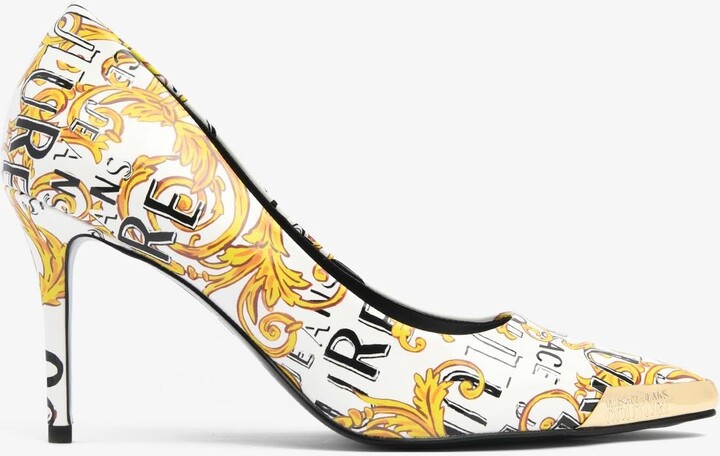 Versace Jeans Couture Scarlett 90 Logo Pumps - ShopStyle