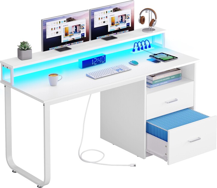 YITAHOME Office Desk with Drawers - ShopStyle