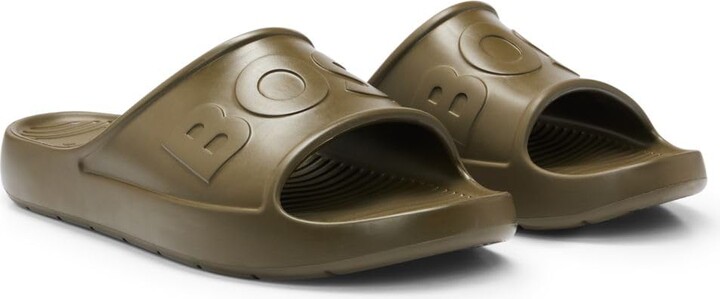 HUGO BOSS Mens Darian Slid Lightweight EVA slides with logo strap Size ...