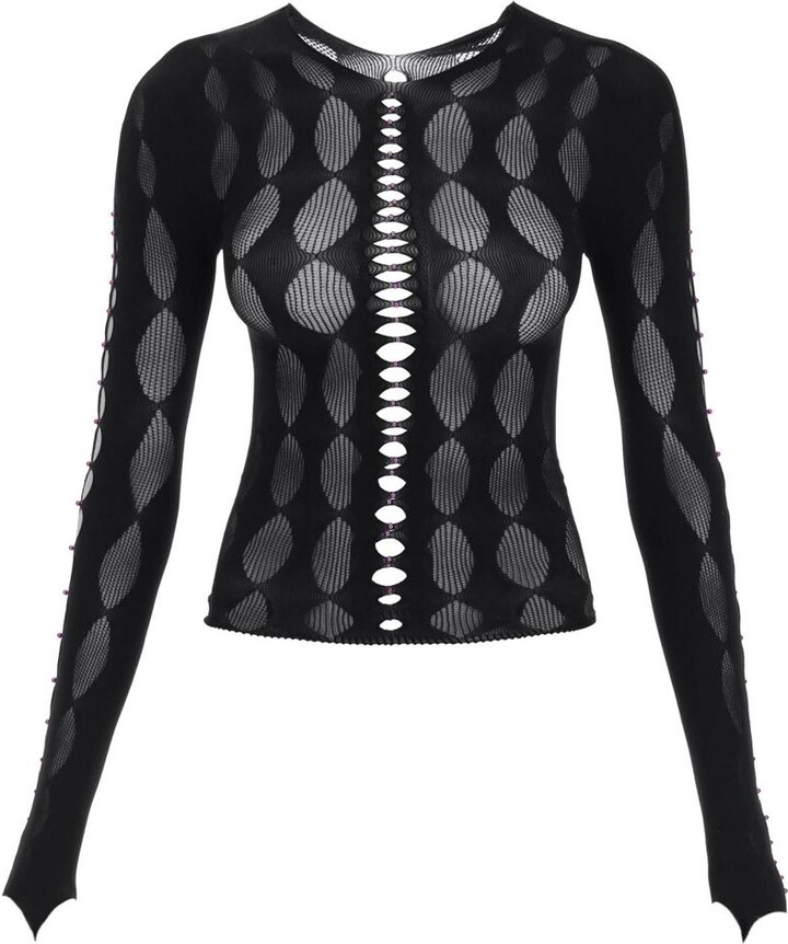 Rui beaded see-through top - ShopStyle