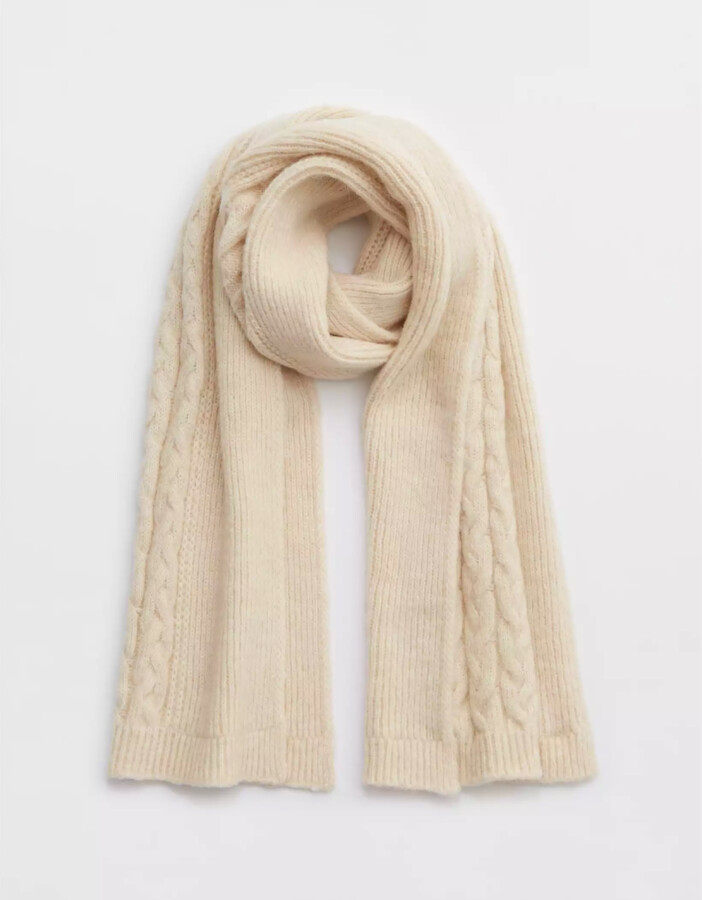 aerie Oversized Cable Scarf - ShopStyle Scarves & Wraps