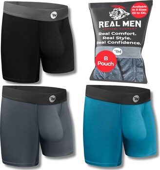 RM Real Men Real Men Bulge Enhancing Pouch Underwear for Men – 1 or 3 ...