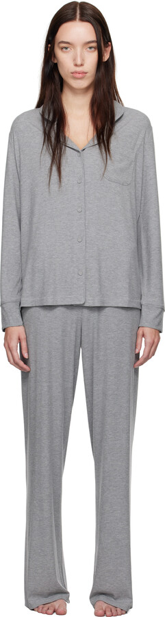 SKIMS Gray Soft Lounge Pyjama Set - ShopStyle Pajamas