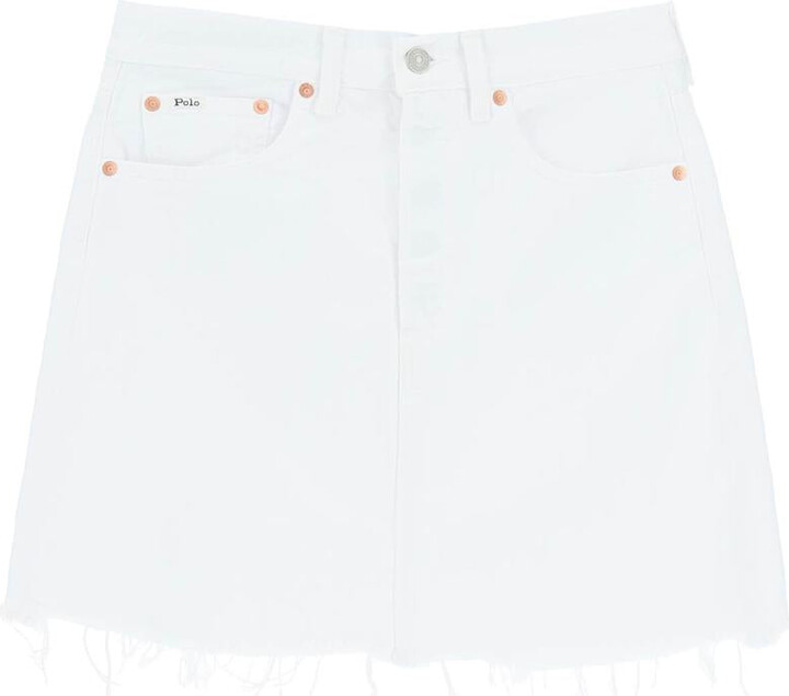 Polo Ralph Lauren denim miniskirt - ShopStyle