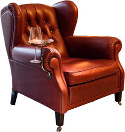 TimberCraft Designs American style Genuine Leather single sofa chair ...