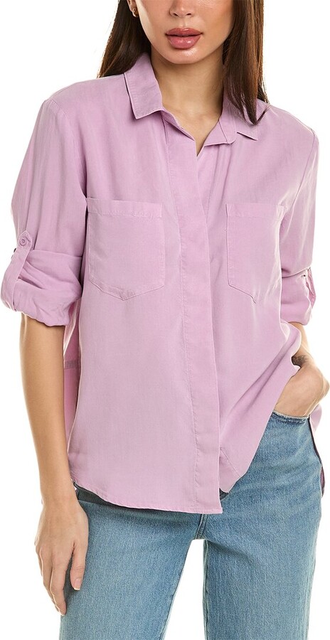 Bella Dahl Split Back Button-Down Blouse - ShopStyle Tops
