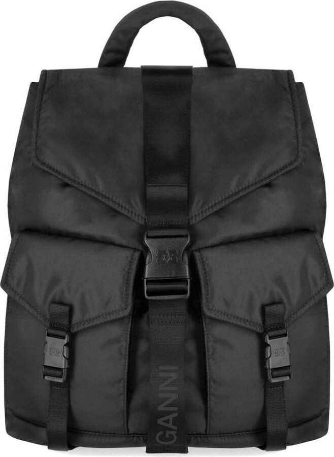 Ganni Tech Black Backpack - ShopStyle