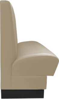 QA Group Olympic Style Single Restaurant Booth Seating - Plain Back ...