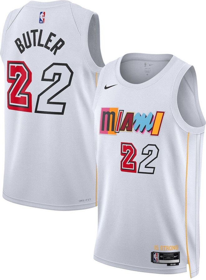 Nike Unisex Jimmy Butler White Miami Heat 2022/23 Swingman Jersey ...
