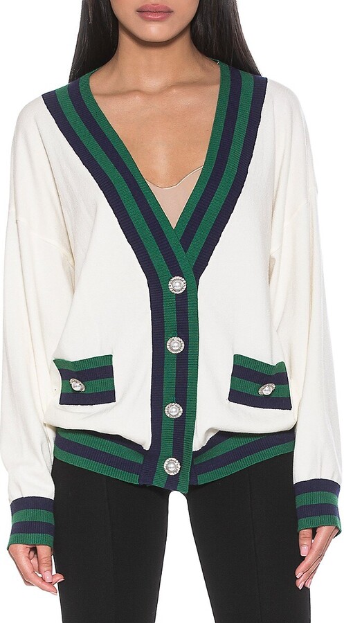 Alexia Admor Frances Stripe Cardigan - ShopStyle