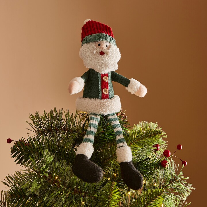Dunelm Fabric Santa Tree Topper Red - ShopStyle Holiday Decorations