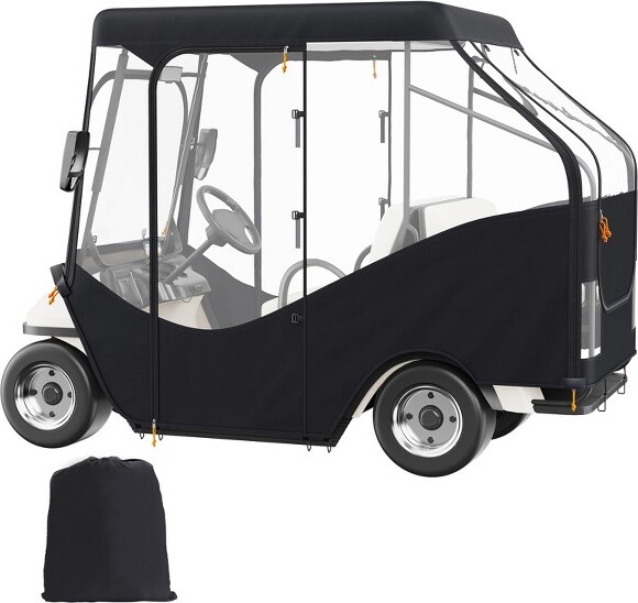 VEVOR Golf Cart Enclosure, 420D Polyester Driving Enclosure with 4 ...