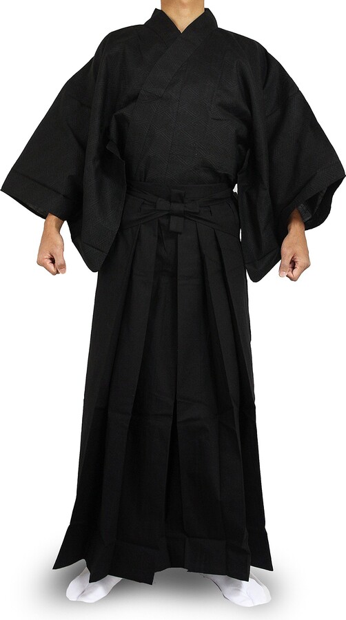 Edoten Japanese Samurai Hakama Uniform 1771BK-BK XL - ShopStyle Robes