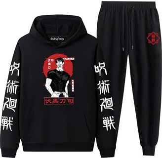 KeepRock Jujutsu Kaisen Hoodie and Sweatpants Set Anime Fushiguro Toji ...
